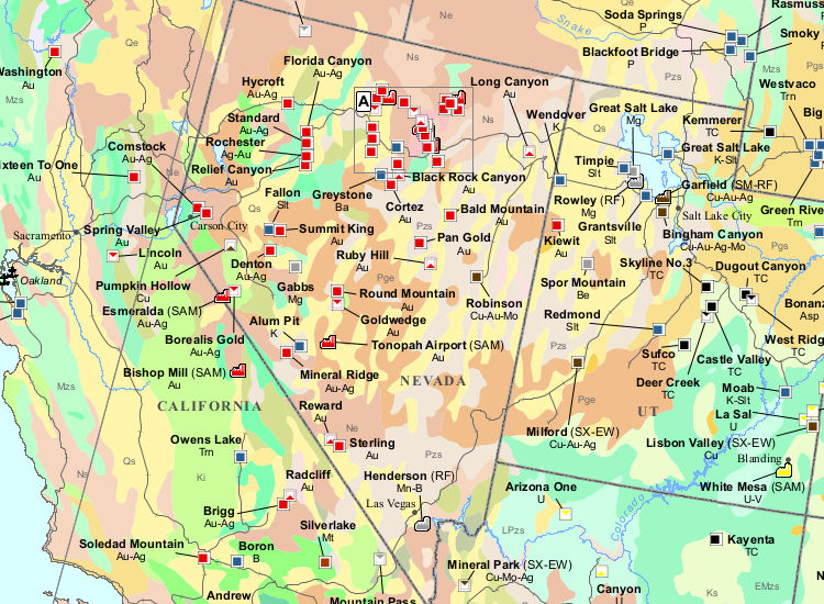 Major Mines and Metallurgical Facilities in the USA - Digital – CostMine